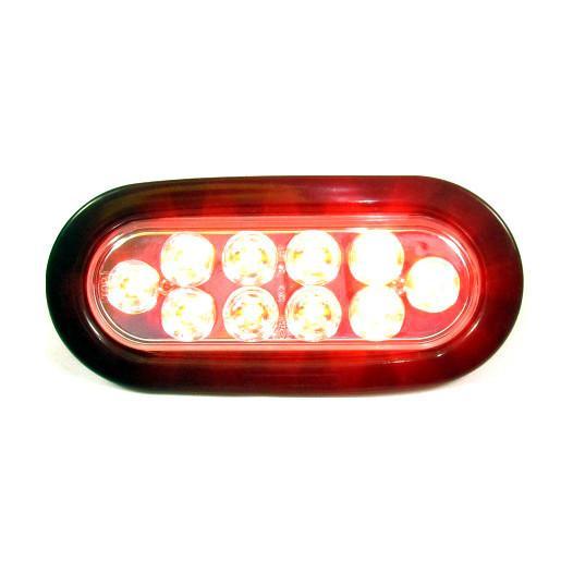 RED CLEAR, OVAL MARKER LIGHT LED KIT | FortPro